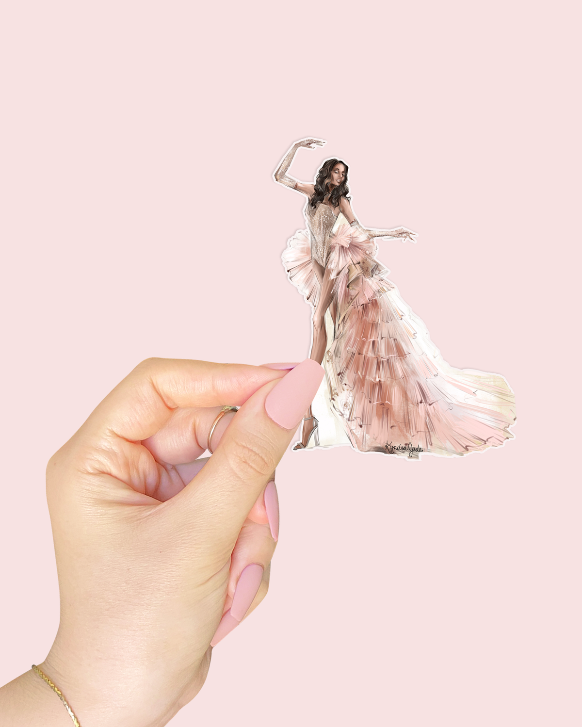 Sticker-Michelle Grace Gown — Kyndra Jade